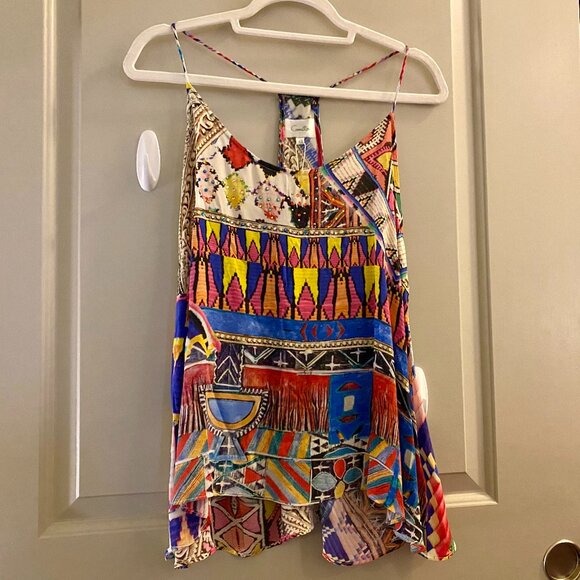 Camilla | Tops | Camilla Silk Shoe String Singlet Top Xs | Poshmark